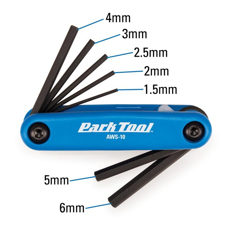 Juego llaves allen Park Tool AWS-10