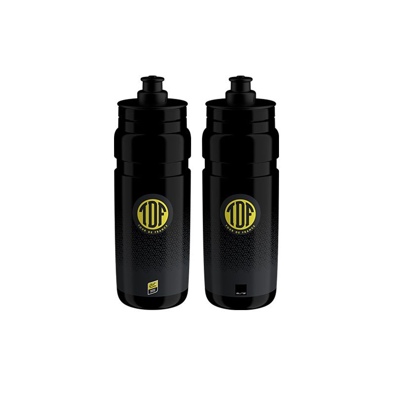Bidón Tour de Francia 2024 Elite Fly (750 ML). Negro