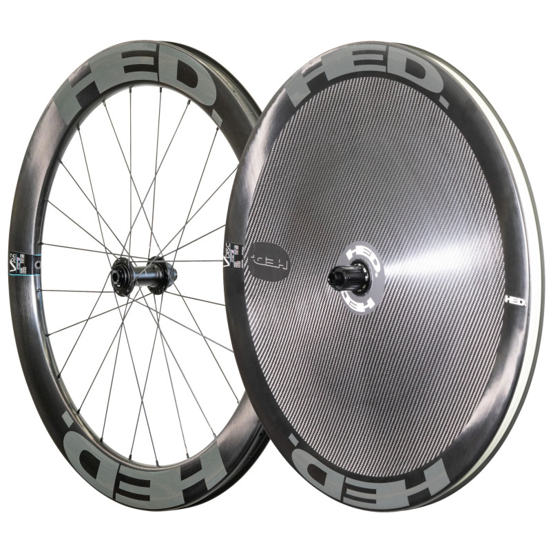 Rueda HED VANQUISH PRO V62 + V DISC LENTICULAR. Juego (Cubierta /Tubeless Ready)